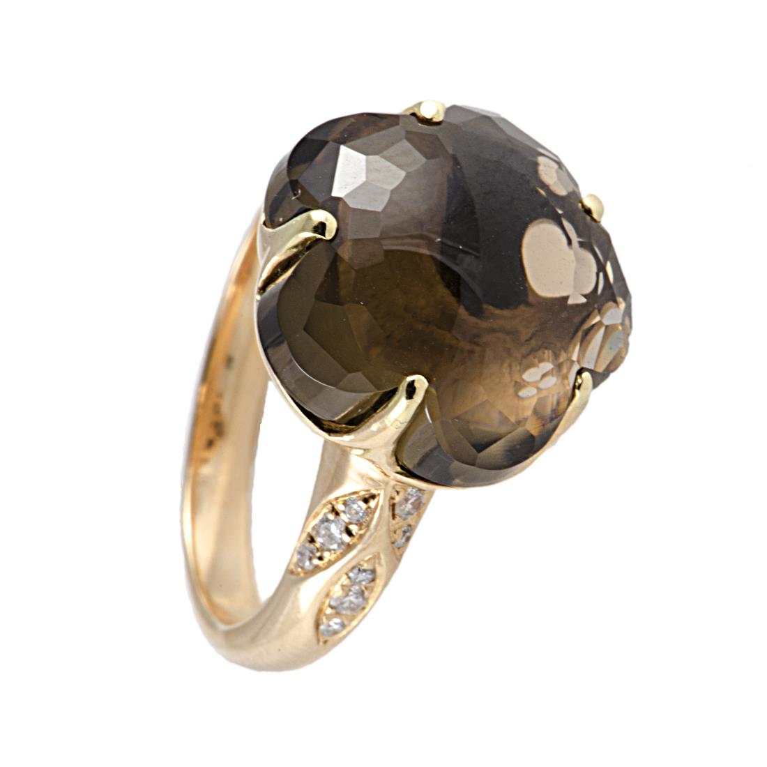 ANELLO IN ORO ROSSO E DIAMANTI MIS 13 - PASQUALE BRUNI - Luxury Zone
