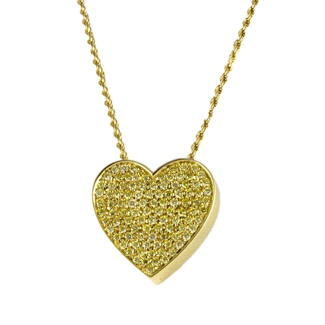 COLLIER IN ORO GIALLO CON DIAMANTI CT 1,51 - SALVINI - Luxury Zone